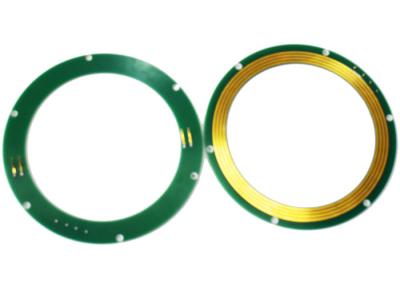 China PCB Pancake Slip Ring 140mm ID 7mm Thickness 0-12V AC/DC for Excavator CAN Bus Signal Transmission for sale