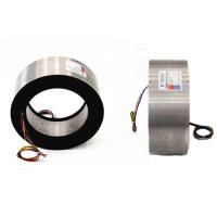 China Industrial Stainless Steel Big Bore Rotary Union 260mm Carbon Brush Slip Ring 8x10A 1000VAC for sale