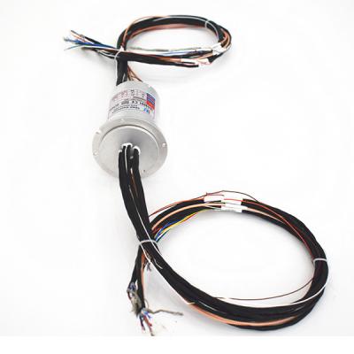 China Electrical Noise Solid Shaft Signal Rotary Union Precious Metal Lower Torque Lower for sale