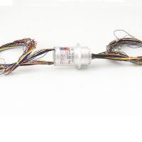 China 100M Ethernet Slip Ring Aluminum Alloy Housing Combined Power Signal 24VDC 300rpm for sale