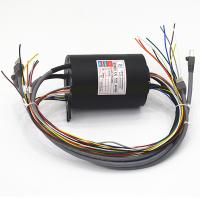 China CENO Ethernet Slip Ring 25.4mm Through Bore Precious Metal Contact RJ45 CAT5E CAT6 for sale