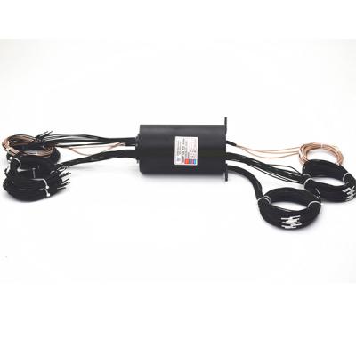 China High Definition Slip Ring 38mm Through Bore 0-250 RPM with 35 Lead Wires for HD Video Transmission for sale