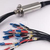 China Multi Channel Fiber Optical Rotary Joint 38mm IP54 300rpm 2-31 Channels for sale