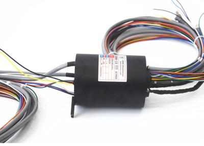 China 380VAC 1000M Ethernet Power Slip Ring Assembly 25.4mm Bore IP54 for sale