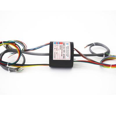 China Ethernet RJ45 Slip Ring 0-300 rpm 1000Base-T with Power and Signal for sale