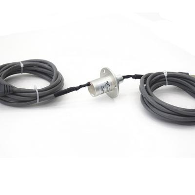 China RJ45 Connector IP55 250rpm 100M Ethernet Capsule Slip Ring for HD Video Surveillance for sale