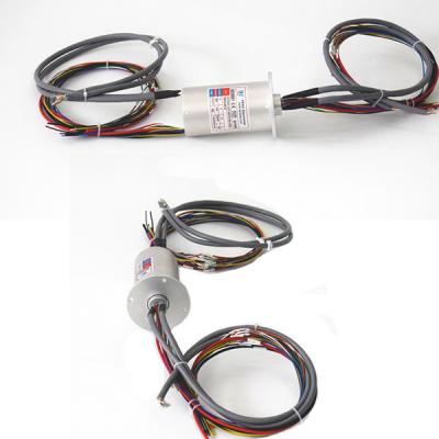 China Aluminum Alloy Ethernet Rotary Joint 12rpm 360 Degree Rotation 100M Signal for sale