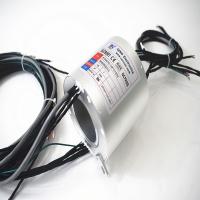 China Aluminium Alloy IP51 70mm Through Hole Slip Ring 50rpm 18 Circuits for sale