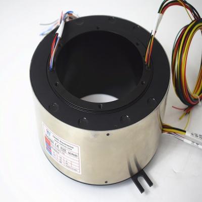 China CENO Electronics 115mm Hollow Shaft Slip Ring 60rpm 3x15A 13x5A 2x6A for sale