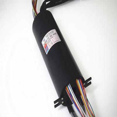 China 25.4mm Through Hole Gigabit Ethernet Slip Ring 300rpm Aluminium Alloy IP54 for sale