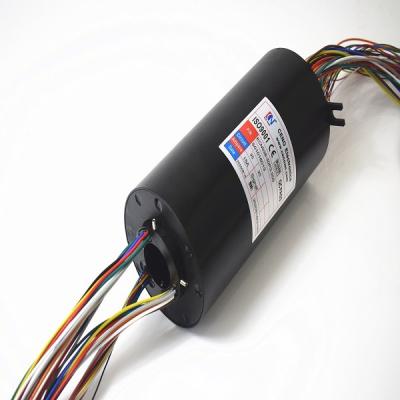 China CENO 38.1mm Hollow Shaft Slip Ring 300rpm IP54 30 Circuits Power Signal for sale