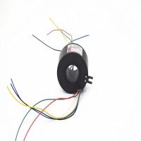 China Aluminium Alloy 300rpm 15A 50mm Hollow Shaft Slip Ring 6 Circuits for sale