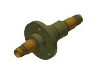 China Copper Alloy RF Rotary Joint Slip Ring 300Rpm 67GHz for Antenna Systems with 1kW Power Capacity for sale