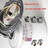 China 50mm IP65 Waterproof Slip Ring with Gigabit Ethernet - 12 RPM, 6×25A Power Circuits for sale