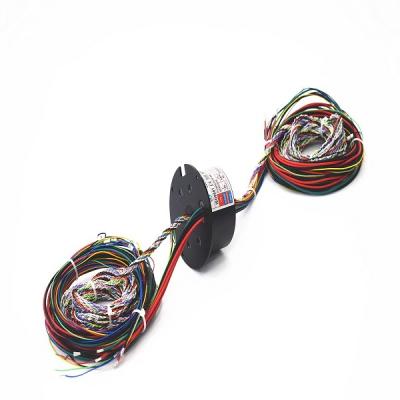 China Compact IP54 16mm Capsule Slip Ring 24 Circuits Signal Transmission for Military Equipment for sale
