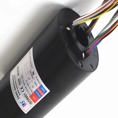 China Low Loss IP54 300rpm 38.1mm Through Hole Slip Ring 30 Circuits 15A for sale