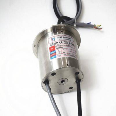 China Stainless Steel 316 IP68 Waterproof Slip Ring 220VAC 8mm Through Hole for sale