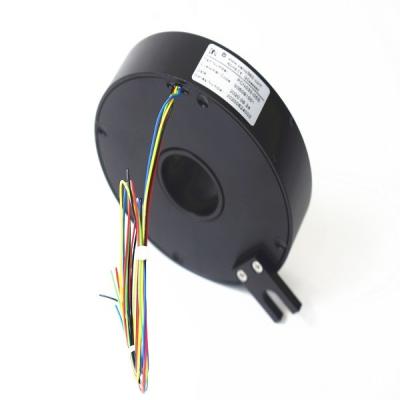 China Aluminium Alloy Housing IP40 30mm Pancake Slip Ring with 5 Circuits 0.2A and 60 RPM Speed for sale