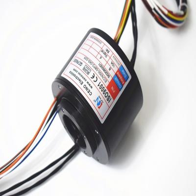 China 440VAC 255 RPM Industrial Slip Ring for Turntable Equipment 8 Circuits 10A for sale
