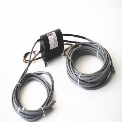 China 300rpm 25.4mm Through Bore 1000M Ethernet Slip Ring for sale