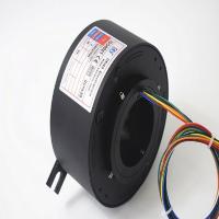 China Multi Channel Metal 50mm Through Hole Slip Ring 300rpm 8 Circuits 5A for sale