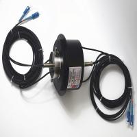 China Integrated Slip Ring 2 Fiber Channels 50rpm IP66 SM MM Fiber Optic Rotary Joint for sale