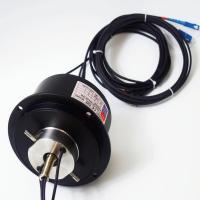 China Stainless Steel Waterproof IP66 Slip Ring 50rpm 2 Fiber Optic Channels Customized for sale
