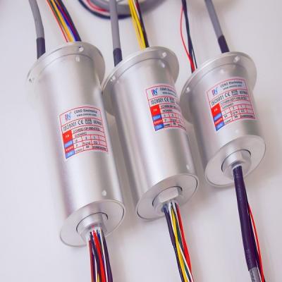China Low Torque 300rpm IP54 380VAC Gigabit Ethernet Slip Ring for Packaging Machine for sale