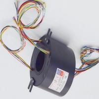 China Robotics IP54 300rpm 50mm Hollow Shaft Rotary Union Slip Ring Power Signal Mixed for sale