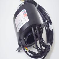 China Aluminium Alloy Housing 50mm Through Hole Slip Ring 10x10A 14 Signal 100rpm for sale