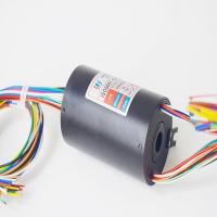 China 12.7mm Through Hole Slip Ring 26 Wires Precious Metal Contact 300rpm Aluminium Housing for sale