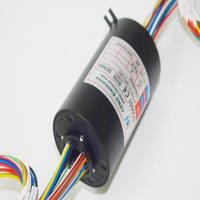 China 12.7mm Through Hole Slip Ring 26 Wires Precious Metal Contact 300rpm Aluminium Housing for sale