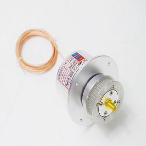 China Precious Metal 100M 500rpm Radio Frequency Rotary Joint Slip Ring 1 Channel Coaxial for sale