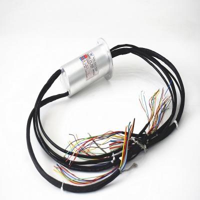 China Solid Through Bore IP51 Slip Ring 8 Circuits 16A 32 Signal Compact for sale