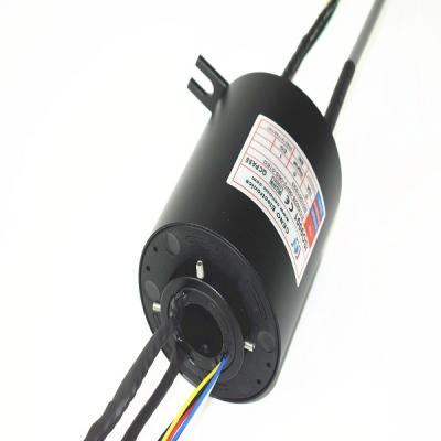 China 25.4mm Gigabit Ethernet Hollow Shaft Rotary Joint 300 rpm Motion Simulator for sale