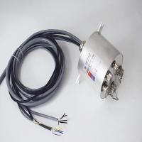 China 24VDC Integrated Ethernet Waterproof Slip Ring IP55 21 Wires Aluminium Housing for sale