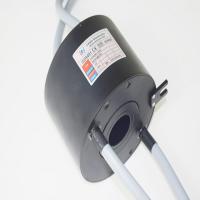 China Hollow Shaft Rotary Joint 300rpm Through Hole Slip Ring 38.1mm Inner Hole 12 Circuits 15A for sale