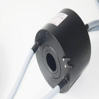China Hollow Shaft Rotary Joint 300rpm Through Hole Slip Ring 38.1mm Inner Hole 12 Circuits 15A for sale