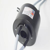 China Hollow Shaft Rotary Joint 300rpm Through Hole Slip Ring 38.1mm Inner Hole 12 Circuits 15A for sale