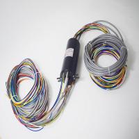 China 25.4mm Through Bore Gigabit Ethernet Slip Ring 380VDC 300rpm 18 Circuits for sale