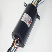 China 25.4mm Through Bore Gigabit Ethernet Slip Ring 380VDC 300rpm 18 Circuits for sale