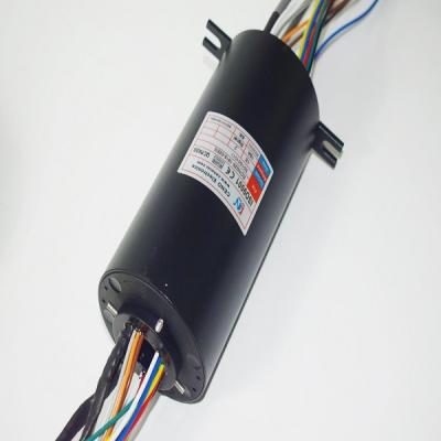 China 25.4mm Through Bore Gigabit Ethernet Slip Ring 380VDC 300rpm 18 Circuits for sale