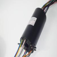 China 25.4mm Through Bore Gigabit Ethernet Slip Ring 380VDC 300rpm 18 Circuits for sale