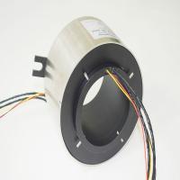 China Large Inner Bore 120mm Industrial Slip Ring Stainless Steel Housing 3x10A 12 Signal for sale