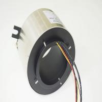 China Large Inner Bore 120mm Industrial Slip Ring Stainless Steel Housing 3x10A 12 Signal for sale