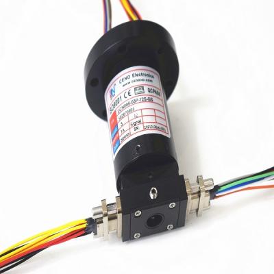 China 2000rpm Industrial Slip Ring with 8.5mm Inner Bore for Aeronautical Applications - ECN008-03P-12S-GS for sale