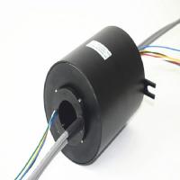 China 38.1mm Bore IP64 Food Grade Slip Ring 6x10A 2x1000M Ethernet Aluminium Housing for sale