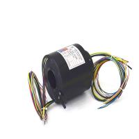 China ECN Series 300 Rpm 38.1mm Through Hole Slip Ring Rotary Electrical Joint 4x16A 12x5A for sale