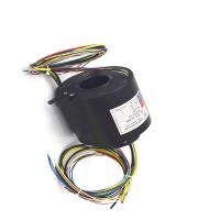 China ECN Series 300 Rpm 38.1mm Through Hole Slip Ring Rotary Electrical Joint 4x16A 12x5A for sale