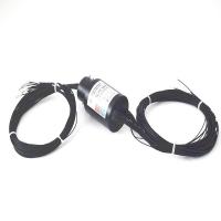 China Custom Slip Ring 23mm Inner Bore 50VDC 250rpm Gold Contacts Through Bore for sale